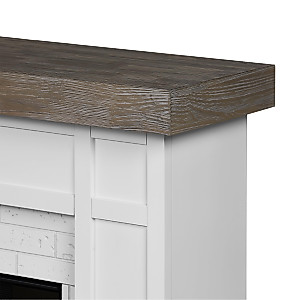 Cravenhall Landscape Electric Fireplace in White by Real Flame (5510E-W)