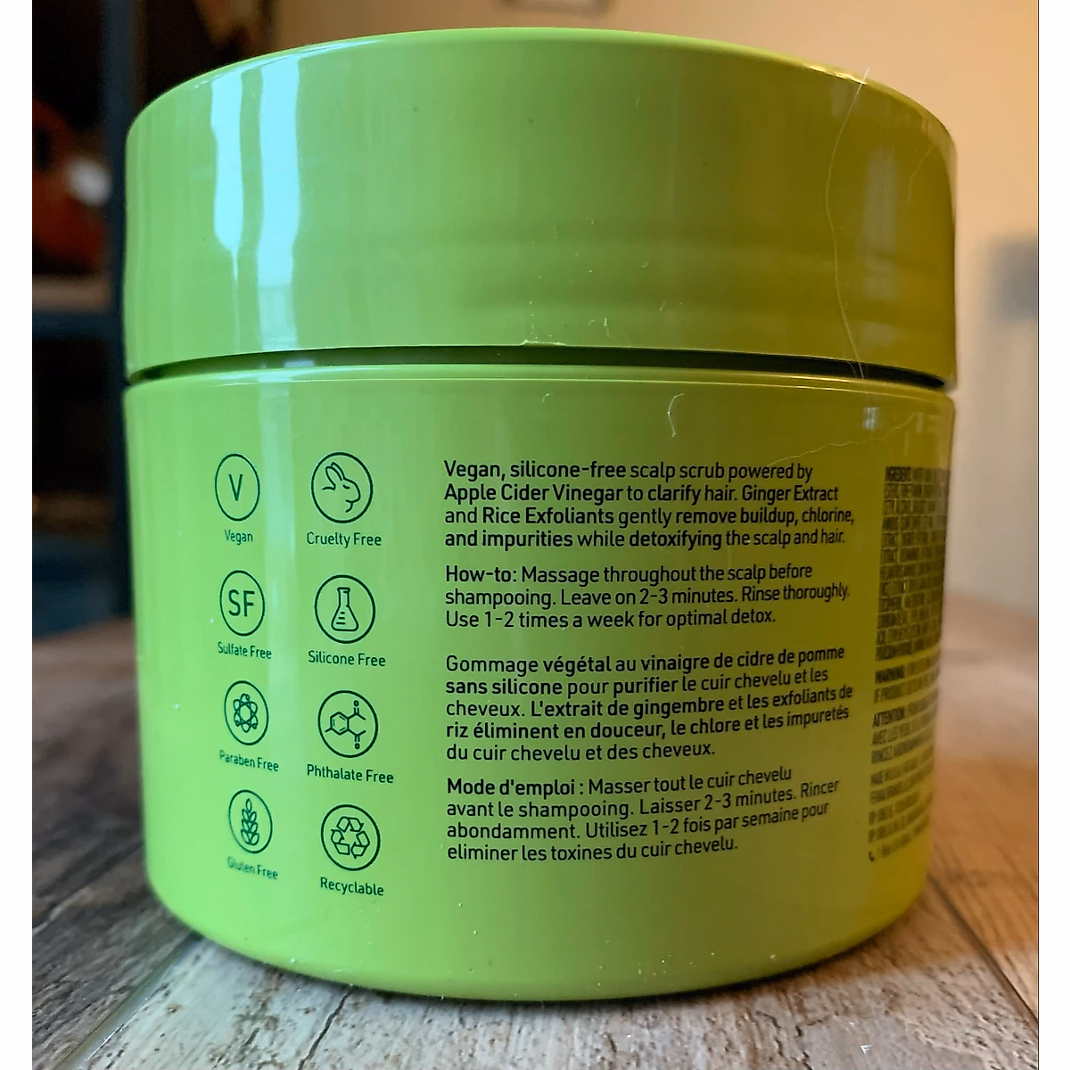 Fekkai Apple Cider Detox Clarifying Scrub - 7.5 oz - Scalp Treatment - Removes Build-Up & Exfoliates - For All Hair Types - Vegan, Cruelty-Free