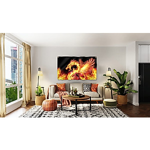 Fiery Dragon 3X5 Flag，Funny Poster Wall Flag, Four Brass Grommets, Polyester Material, Suitable For Decorating Your Living Room,Bedroom, Garage.