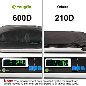 Yougfin 600D Outdoor Chair Covers, 2 Pack Lounge Chair Covers Waterproof, Heavy Duty Lawn Patio Chair Covers for Outdoor Furniture, 32"W × 37"D × 32"H