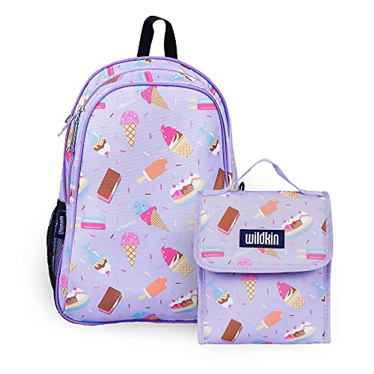Wildkin 15 Inch Kids Backpack Bundle with Lunch Bag (Sweet Dreams)
