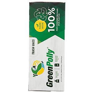 GreenPolly Tall Kitchen Trash Bags 13 Gallon, 20 CT