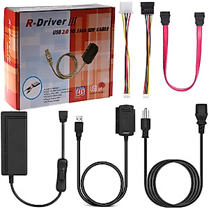 SANOXY A12940 SATA/PATA/IDE Drive to USB 2.0 Adapter Converter Cable Set