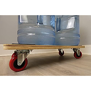 Move-It 3362 Premier 23-Inch x 12-Inch Rectangle Wood Platform Dolly, 530-lb Load Rating