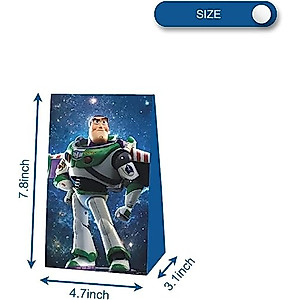 NF Orange 18pcs Buzz Lightyear Party Gift Bag,Birthday Party Decorations Supplies. (18 Counts)