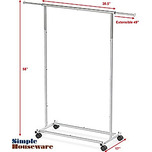 Simple Houseware Standard Rod Garment Rack