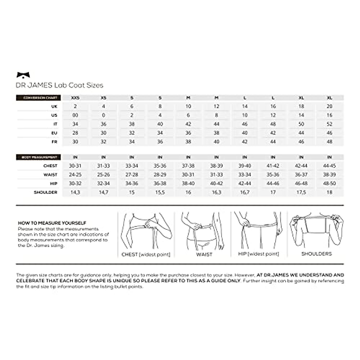 Dr. James Lab Coat for Women, 100% Cotton, Classic Fit, Multiple Pockets, White, 37 Inch Length (6)