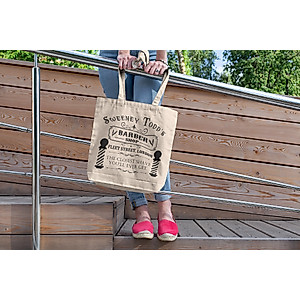 Mighty Circus Sweeney Todd's Barber Shop 100% Cotton Reuseable Grocery Tote