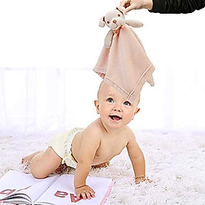 Pro Goleem Dog Security Blanket Brown Soft Puppy Lovey for Boys and Girls Unisex Lovie Baby Gifts for Toddler and Infant 16 Inch