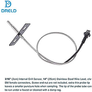 Replacement for Pit boss RTD Temperature Probe Sensor, Compatible with Pit Boss P7 Series Smokers and Wood Pellet Grills PB-39P350