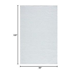 SAFAVIEH Montauk Collection Area Rug - 8' x 10', Turquoise & Grey, Flat Weave Farmhouse Boho Cotton Design, Easy Care, Ideal for High Traffic Areas in Living Room, Bedroom (MTK701K)