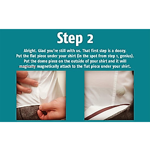 Magnetuck Magnetic Shirt Stays - Quit Tuckin' Around! (Gunmetal Gray)