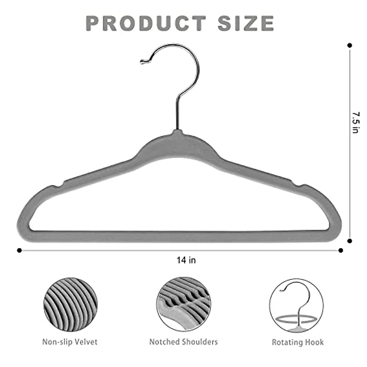 BAGAIL 110 Clothes Hangers