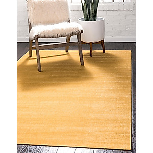 Rugs.com Soho Collection Rug – 10' x 13' Gold Low Rug Perfect for Living Rooms, Large Dining Rooms, Open Floorplans