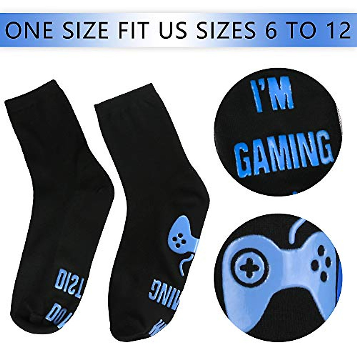 Birthday Gifts For Mens,Do Not Disturb Im Gaming Socks for Men,Teen Boys Gifts Ideas,Fathers Day Funny Gifts For Dad Sons