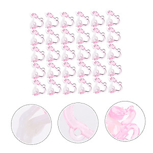 TEHAUX 100pcs Earring Accessories Stud Earring Converters Clip Ear Wrap Earrings Post Earring Converter Jewel Ornaments Earring Making Supplies Pierced Plastic Components Puncture