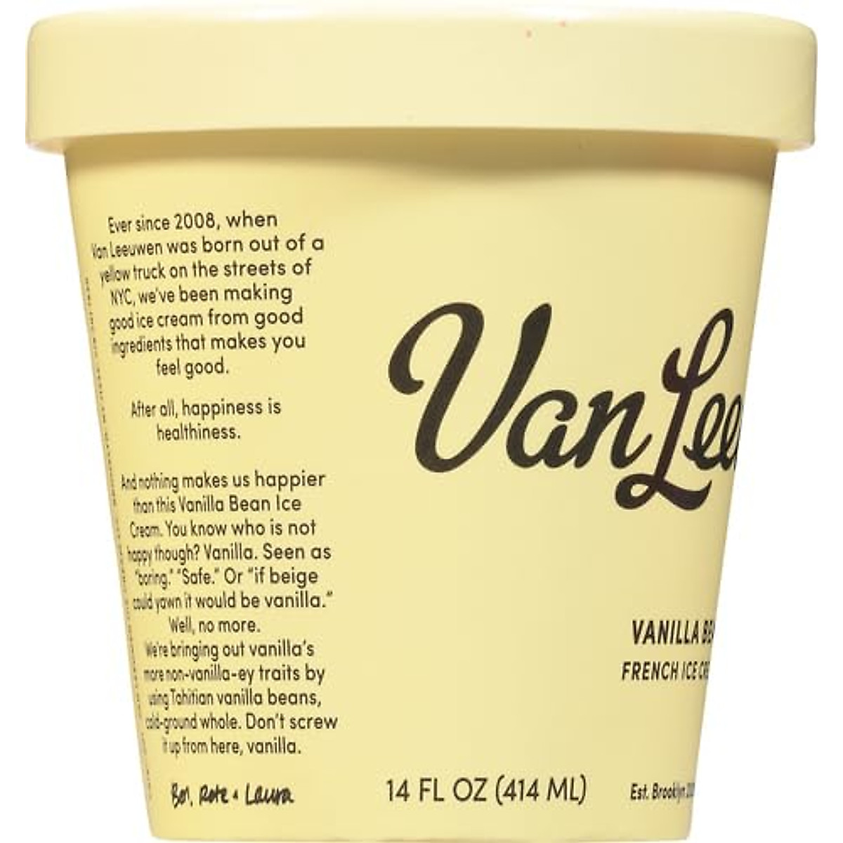 Van Leeuwen Premium Vanilla Bean French Ice Cream, 14 oz (Frozen)