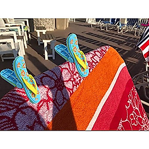 Beach Towel Clips, 1PCS Portable Towel Clips, Flip Flop Windproof Clips Clothespins Peg Clamps Chip Clips, Secure Clips for Beach Chairs Sunbeds or Pool Lounges