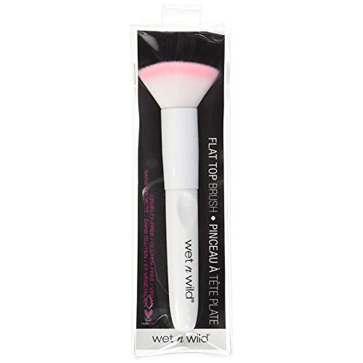 wet n wild Makeup Brush| Flat Top Kabuki Brush| For Liquid & Mineral Foundation| Blending & Buffing| Ergonomic Handle