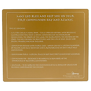 Roman My First Communion Girl Prayer Book Rosary Pin Purse 6 Piece Set