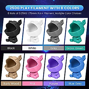 SUNLU 3D Printer Filament Bundle, SUNLU PLAMETA & PLA+ Filament 1.75mm, 100% Neatly Wound PLAMETA 2KG+PLA Plus 2KG, 0.25kg Spool, 16 Packs