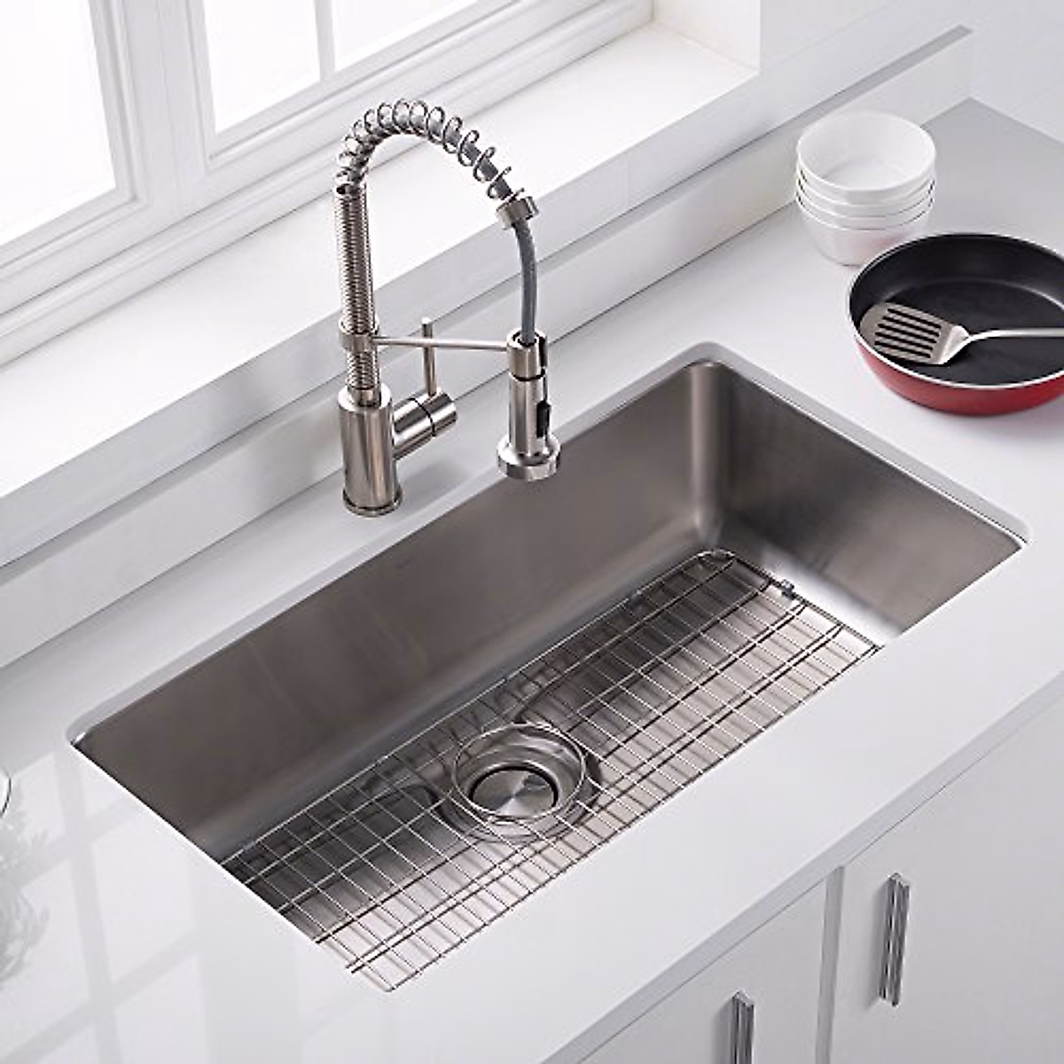 Kraus Stainless Steel BG3117 Bottom Grid for KD1US33B Kitchen Sink, 28 5/8" x 14 3/8" x 3/8"