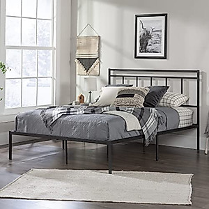 Sauder Cannery Bridge Queen Platform Bed, Black Finish