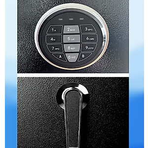 Quicktec Larger and Deeper Rifle Safe, New and Improved Gun Safe for 5-6 Rifles and Shotguns for Home, Quick Access Gun Storage Cabinet (w or w/o Scope) with Pistol Lockbox Silent Mode