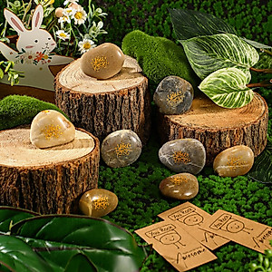 Roowest Employee Appreciation Gifts Christmas Thank You You Rock Engraved Inspirational Rocks Faith Stones Kudos Cards Thank You Notecards and White Organza Bags for Coworkers Staff(20 Sets)