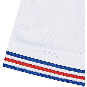 CAIYOO Space Movie Mens Basketball Shorts 90S Hip Hop Athletic Shorts (US, Alpha, Large, Regular, Regular, White)