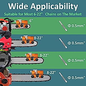 Chainsaw Sharpener Jig, Cingfanlu Chainsaw Sharpener Kit with Carrying Bag, Portable Fast Hand-Crank Chainsaw Chain Sharpening Tool Set for 6"-22" Chain Saws, Electric Saws, Lumberjack, Garden Worker