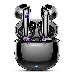 Ordtop Wireless Earbud, Bluetooth 5.3 Headphones Bluetooth Earbud, Deep Bass Wireless Earphones in Ear ENC Noise Cancelling Ear Buds 40H 4 Mic Call, USB-C IP7 Waterproof Headset for Sport-2023 New