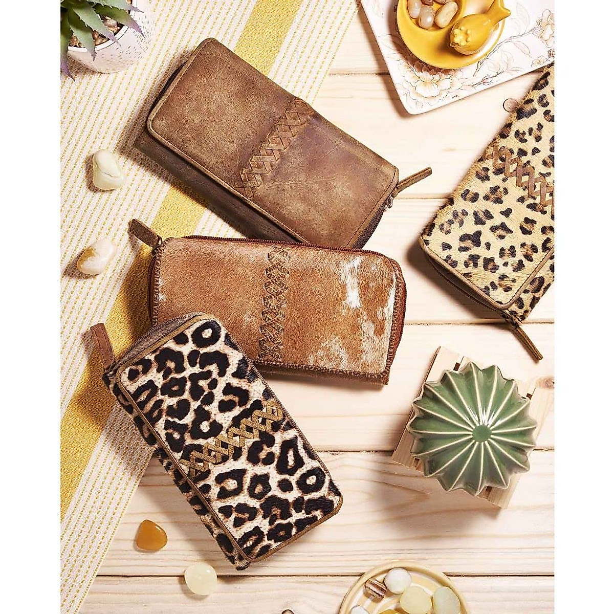 Myra Bag Cardinal Wallet Cotton + Fur Leather Bag S-3500