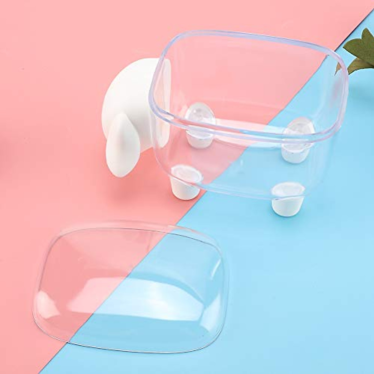 Cute Qtip Holder Dispenser, 2Pcs Cartoon Sheep Shape Cotton Swab Storage Box Cotton Balls Holder Bathroom Vanity Storage Canister(White)