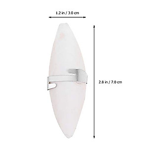 Balacoo 12pcs Bird Cuttlebone for Parakeets Natural Cuddle Bone with Metal Holder Chewing Cuttlefish Bone for Sharp Beaks Natural Birds Calcium Suitable for Parrot Cockatiels White