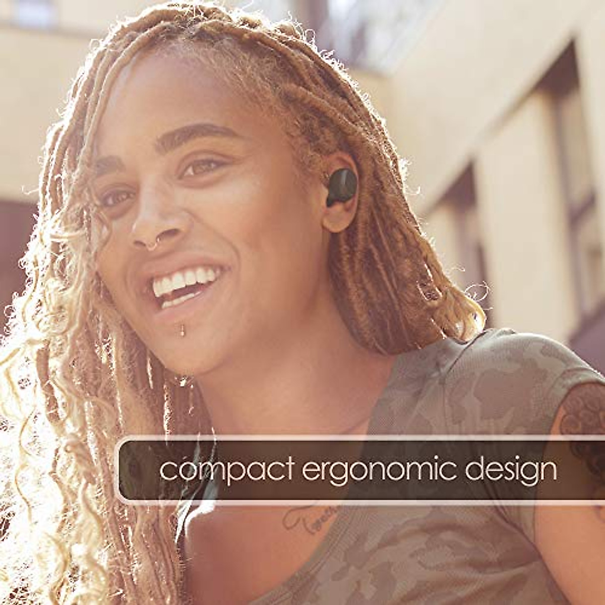 BoomPods Boombuds Go True Wireless - Best Sports Earbuds, Bluetooth, Portable Magnetic Charging Case, Water/Sweat Resistant IPX4, Instant Connect TWS