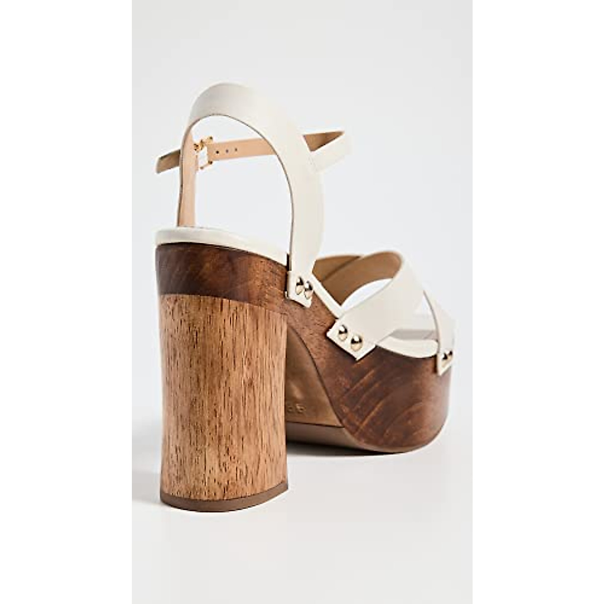 SCHUTZ Women's Gaylah Heels, Pearl, Off White, Tan, 9.5 Medium US