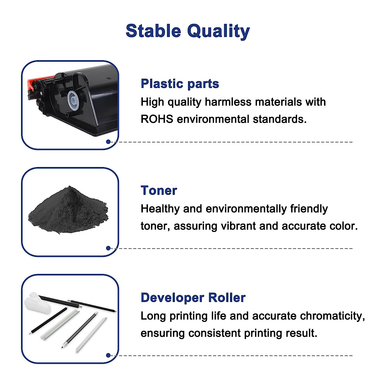 Toner Bank Compatible Toner Cartridge Replacement for Brother TN850 TN-850 TN820 TN-820 TN 850 820 HL-L6200DW MFC-L5700DW MFC-L5850DW HL-L5200DW MFC-L5900DW MFC-L6800DW Printer Black Ink 4-Pack