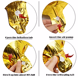 Gold Number Balloon 40 Inch, 0 Number Balloons, 10 20 30 40 50 Numbers Balloon Birthday Decorations, Gold Party Supplies for Women Men