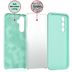 NUIMADL Galaxy A54 5G Case 6.4 inch, Soft Liquid Silicone Protective and Anti-Scratch Microfiber Lining Shockproof Compatible with A54 5G Cover (Green)