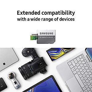 Samsung (MB-ME512GA/AM) 512GB 100MB/s (U3) MicroSDXC Evo Select Memory Card with Adapter