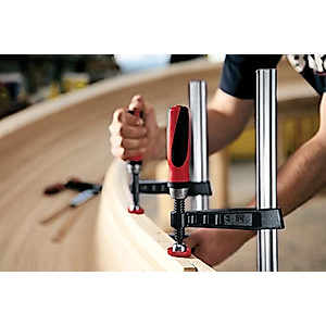 BESSEY TG7.016+2K Clamp, woodworking, F-style, 2K handle, replaceable pads, 7 In. x 16 In., 1320 lb