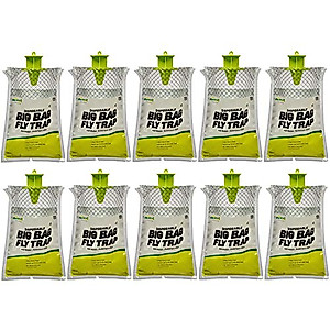 RESCUE! Big Bag Fly Trap – Disposable, Outdoor Use - 10 Traps