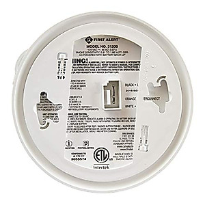First Alert BRK 3120B Hardwired Photoelectric and Ionization Smoke Alarm with Battery Backup, Dual Sensing Smoke Alarm, 1-Pack