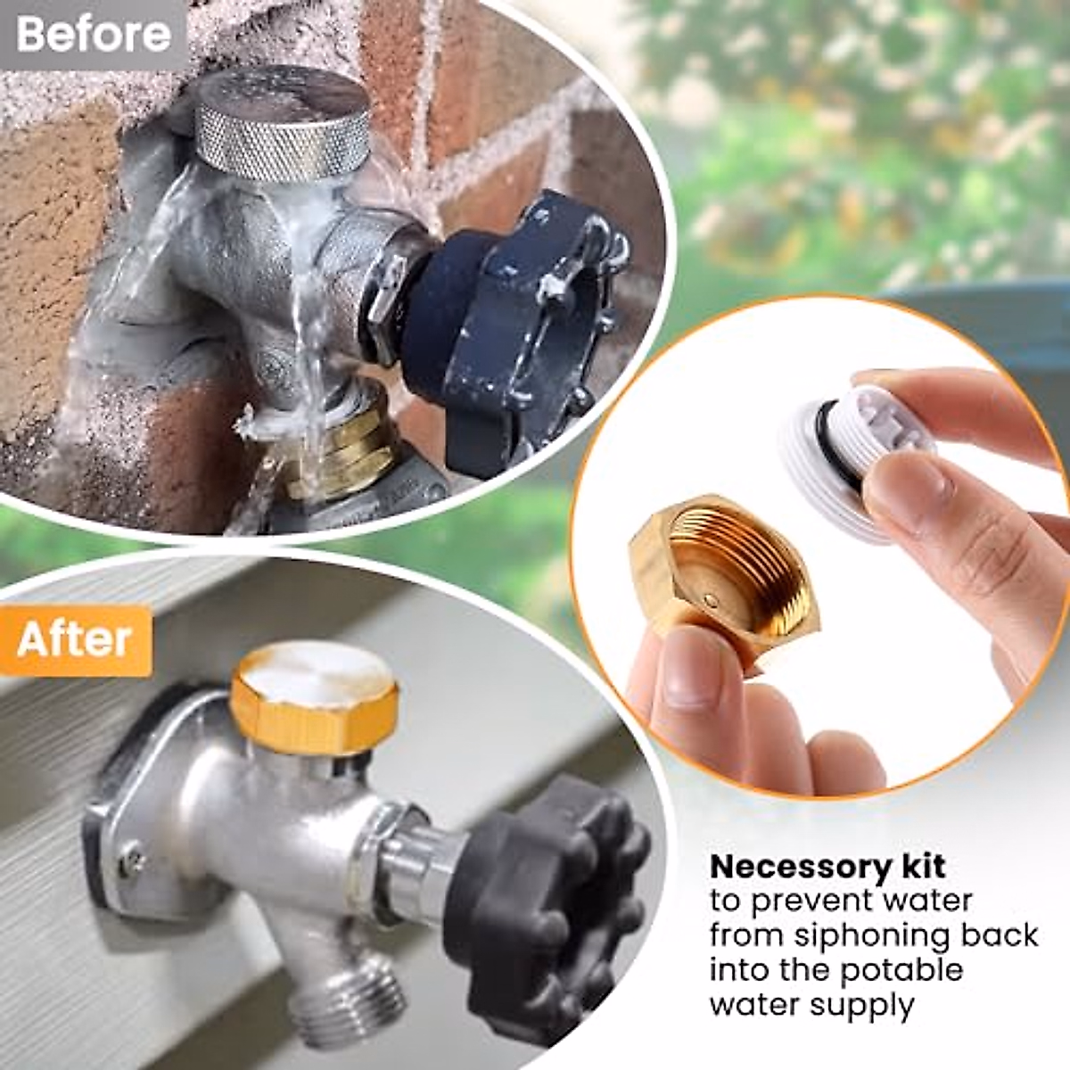 Ceoighe Anti Siphon Valve Repair Kit, Outdoor Frost Free Faucet, Vacuum Breaker Repair Kit Compatible with Legend Valve LEG-108-903 T550 T550A, Frost Free Faucet Repair Kit for Outside Faucet Repair