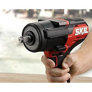SKIL PWR CORE 20™ Brushless 20V 1/2 In. Mid-Torque Impact Wrench Kit Including 4.0 Ah Battery and Auto PWRJump™ Charger- IW5761B-10