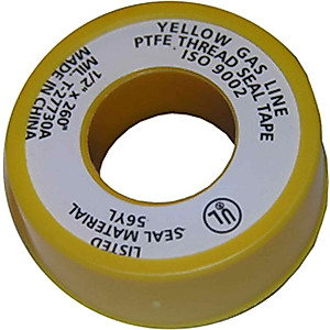 LASCO 11-1029 PTFE Extra Heavy Gas Line Pipe Sealant Tape, 1/2-Inch x 260-Inch, Yellow