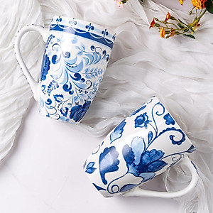 GBHOME Tea Mug with Infuser and Lid, 18 Ounce Large Ceramic Loose Leaf Tea Cup, Microwave, Dishwasher Safe Tea Steeping Mug, Pefect Gift For Tea Lover.