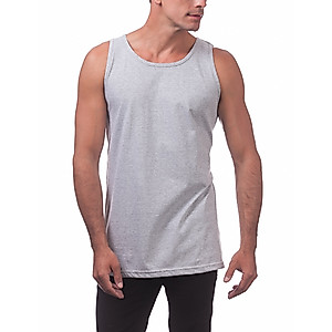 Pro Club Men's Comfort Cotton Tank Top, Heather Gray, X-Large