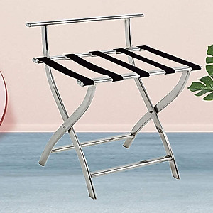 Yingm Folding Luggage Rack Hotel Room Luggage Rack Easy to Assemble, Used for Bedroom, Guest Room, Hotel